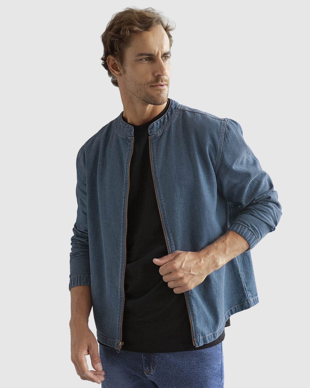 Chaqueta en denim para hombre | Leonisa Colombia